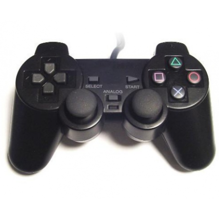 Comando Compatível PS2 Preto